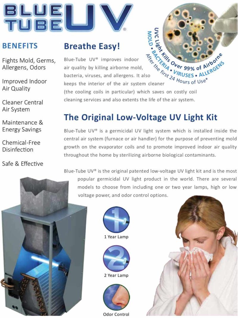 Air Filters and UV lights - Central AC